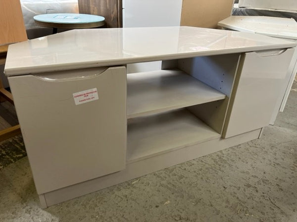 Legato Light Grey Gloss Corner TV Unit – Essex Discount Furniture